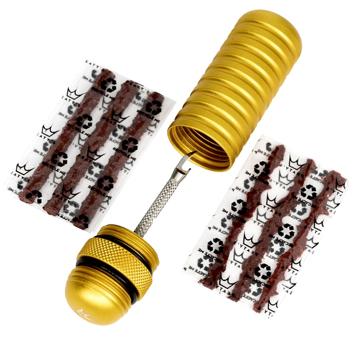 Peaty´s Tubeless Kit Tubeless Puncture Plugger Kit Gold | Mammoth