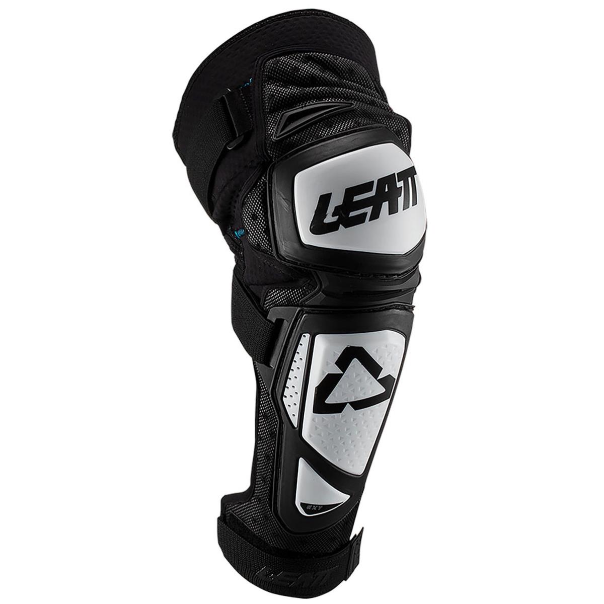 Leatt Knee & Shin Guard Ext Wht Blk | Mammoth
