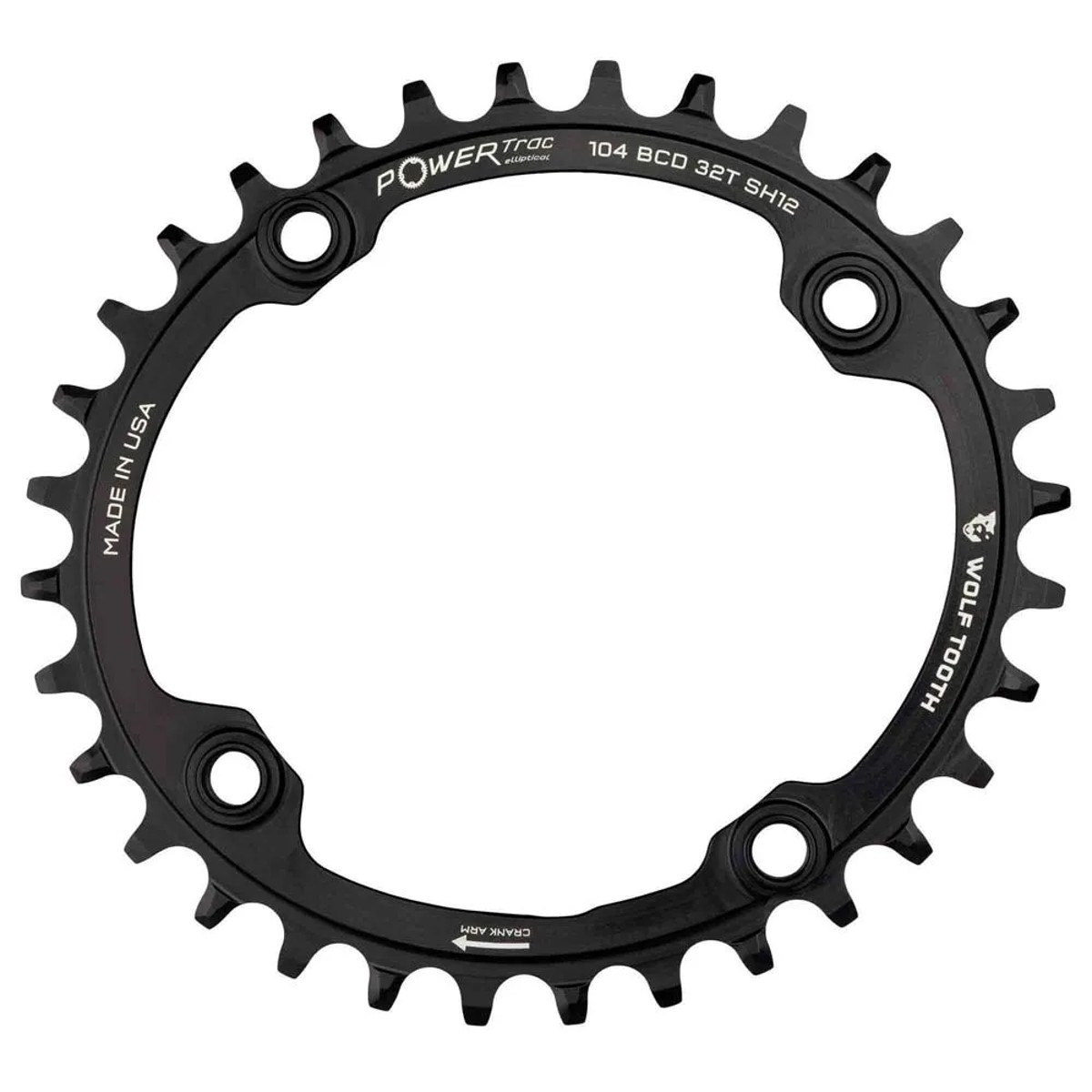 Wolf Tooth Chainring Oval 104bcd 12v 34 | Mammoth