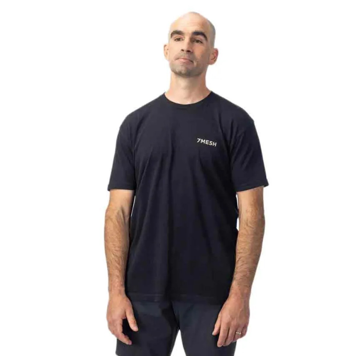 Camiseta 7mesh Podium Logo T-shirt Blk/almond | Mammoth
