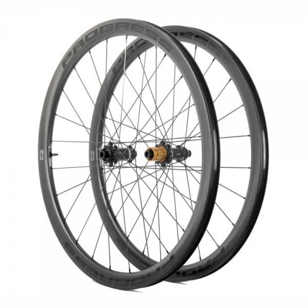 Progress Wheel Set Aero Disc Cubierta Shimano Hg Black | Mammoth